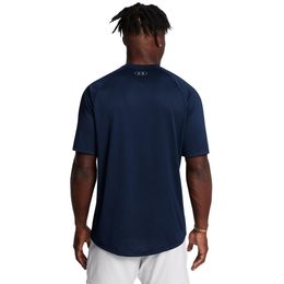 Under Armour Herren Trainingsshirt "UA TECH 2.0 SS TEE", blau, Gr. M, Jersey, Obermaterial: 100% Polyester, Shirts, Kurzarm-Design, mit