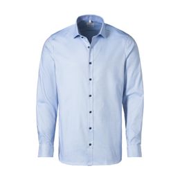 OLYMP Herren Businesshemd "OLYMP Level Five, Body Fit, Royal Kent"bleu, Gr. 43, 97% Baumwolle, 3% Elastolefin, Hemden