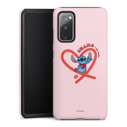 DeinDesign Galaxy S20 FE Handy Panzer Handyh&uuml;lle robuste Outdoor H&uuml;lle Schutzh&uuml;lle matt Lilo & Stitch Heart Disney Tough Case
