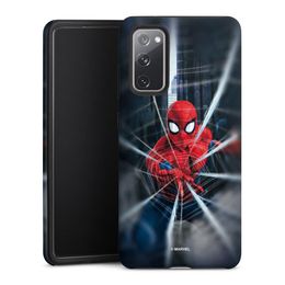 DeinDesign Galaxy S20 FE Handy Panzer Handyh&uuml;lle robuste Outdoor H&uuml;lle Schutzh&uuml;lle matt Spiderman Marvel Kinofilm Tough Case
