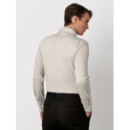 DESOTO Herren Langarmhemd "Jerseyhemd Essential Hai langarm", beige, Gr. 41, unifarben, Jersey, Obermaterial: 100% Baumwolle, Hemden, Flexibler