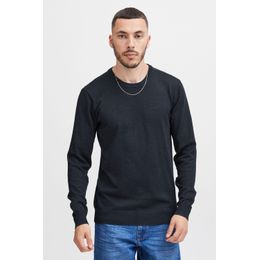 Blend Herren Strickpullover "BHCerstan", blau, Gr. XXL, meliert, Feinstrick, 100% Polyester, Pullover, Stilvoller Strickpullover