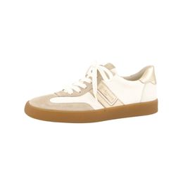 Paul Green Damen Sneaker "Paul Green Sneaker Veloursleder/Textil", Gr. 38,5, wei&szlig;, Textil, Veloursleder, Schuhe