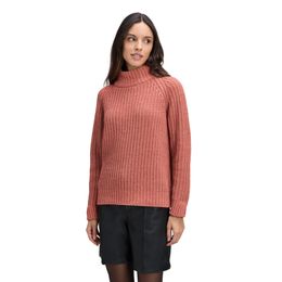 Cartoon Damen Strickpullover "Damen mit Stehkragen"terra cotta, Gr. 44, Obermaterial: 100% Polyester, Pullover