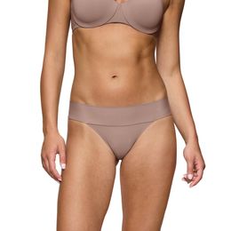 Triumph Damen String "Body Make-Up Illusion", Gr. 42, braun, Microtouch, Obermaterial: 80% Polyamid, 20% Elasthan, Unterhosen, nahtlos, weicher Bund,