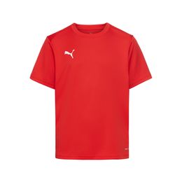 Puma Jungen Trainingstop "TEAMGOAL JERSEY JR", rot, Gr. 140, unifarben, Web, Obermaterial: 100% Polyester, Tops, f&uuml;r Teens, Kurzarm, mit