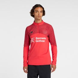 New Balance Herren Trainingsshirt "BAYER 04 LEVERKUSEN MIDLAYER"wei&szlig;, Gr. XL, Obermaterial: 85% Polyester, 15% Elasthan, Shirts, f&uuml;r Erwachsene,