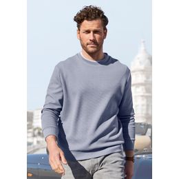 John Devin Herren Sweatshirt "aus Struktur-Qualit&auml;t, relaxed fit", grau, Gr. M, unifarben, Obermaterial: 83% Baumwolle, 16% Polyester, 1% Elasthan,