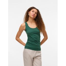 V&eacute;ro Moda VERO MODA Damen Tanktop "VMLULU LONG TANK TOP JRS GA NOOS", gr&uuml;n, Gr. XS, unifarben, Jersey, Obermaterial: 95% Baumwolle, 5% Elasthan, Tops,