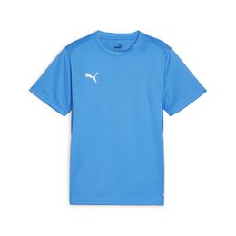 Puma Jungen Trainingstop "TEAMGOAL JERSEY JR", blau, Gr. 140, unifarben, Web, Obermaterial: 100% Polyester, Tops, f&uuml;r Teens, Kurzarm, mit