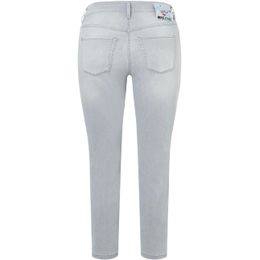 MAC Damen 7/8-Jeans "Dream Summer"authentic light grau used, Gr. 34, Denim/Jeans, Obermaterial: 75% Baumwolle, 12% Modal, 9% Polyester, 4% Elasthan,