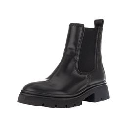 Gabor Damen Stiefelette "Gabor Stiefelette Leder/Textil", Gr. 40, schwarz, Leder, Textil, Schuhe