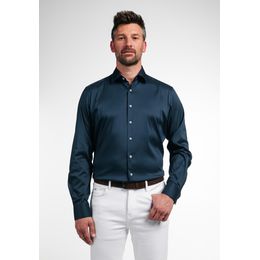 Eterna Herren Langarmhemd "MODERN FIT"navy, Gr. 43, Twill, 4% Elasthan, 26% Polyamid, 70% Lyocell, Hemden, EASY IRON (b&uuml;gelleicht)
