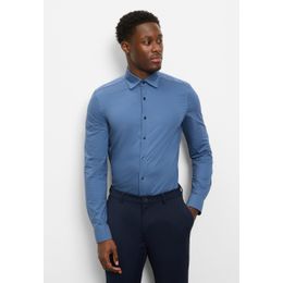 Businesshemd OLYMP "OLYMP Level Five 24/Seven, body fit, New York Kent", Herren, Gr. 38, Normaler Arm, n&uuml;rnberger blau, 92% Baumwolle, 8% Elasthan, Hemden
