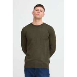 Blend Herren Strickpullover "BHPullover"forest night, Gr. XXL, unifarben, 78% Viskose, 22% Polyester, Pullover, Schlichter Strickpullover