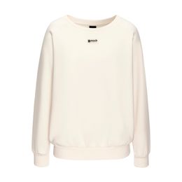 Damen Sweatshirt, BENCH. LOUNGEWEAR, Gr. 44, beige, Sweatware, Obermaterial: 60% Baumwolle, 40% Polyester, unifarben, Sweatshirts, mit kleinem Logo