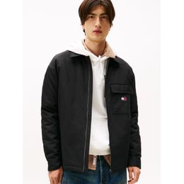 Tommy Jeans Herren Hemdjacke "TJM PADDED TECH CORD", schwarz, Gr. XL, Cord, Obermaterial: 82% Baumwolle, 18% Polyamid, Jacken, Overshirt, lockere
