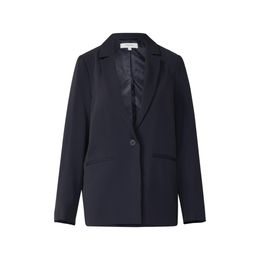 comma, COMMA Damen Jackenblazernavy, Gr. 46, unifarben, Web, Obermaterial: 97% Polyester, 3% Elasthan, Blazer, Oversize-Blazer