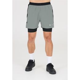 Virtus Herren Shorts "Dylan", grau, Gr. XXXL, unifarben, 87% Polyester, 13% Elasthan, Hosen, aus atmungsaktivem 4-Wege-Stretch