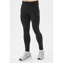 Endurance Damen Lauftights "Strong"schwarz, Gr. XL, unifarben, 77% Polyester, 23% Elasthan, Hosen, mit 4-Wege-Stretch f&uuml;r viel Bewegungsfreiheit