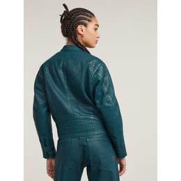 G-Star Raw G-STAR Damen Jeansjacke "Short Moto Jacket"worn in hydraulics cobler, Gr. XS, Obermaterial: 75% Baumwolle, 25% Baumwolle, Jacken