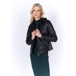 Freaky Nation Damen Lederjacke "Tamy-FN", schwarz, Gr. XXL, Oberstoff: 100% Leder. Futter: 100% Baumwolle, Jacken