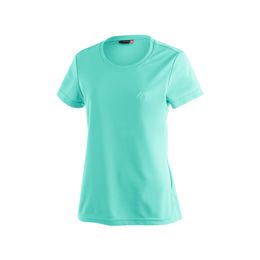 Maier Sports Damen Funktionsshirt "Waltraud", blau, Gr. 34, 100% Polyester, Shirts, Damen T-Shirt, schnelltrocknendes Freizeitshirt, Regular Fit
