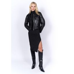 Freaky Nation Damen Lederjacke "Polar D-FN"schwarz, Gr. S, Oberstoff: 100% Leder, Jacken