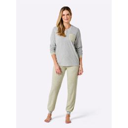 w&auml;schepur W&Auml;SCHEPUR Damen Schlafanzug, Gr. 36, gelb, 80% Baumwolle, 20% Polyester, Homewear-Sets