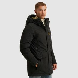 PME-Legend PME LEGEND Herren Parkajet schwarz, Gr. M, unifarben, Web, Obermaterial: 100% Nylon, Jacken, mit Kapuze