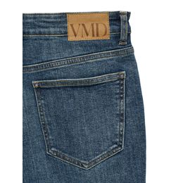 V&eacute;ro Moda VERO MODA Damen Skinny-fit-Jeans "VMROSIE MR SLIM ANK J NOOS RA3047"dunkelblau denim, Gr. S, unifarben, Denim/Jeans, Obermaterial: 99% Baumwolle, 1%