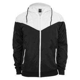 Urban Classics Herren Windbreaker "Urban Classics Herren Arrow Windrunner"schwarz, wei&szlig;, Gr. XL, mehrfarbig, 100% Polyamid, Jacken