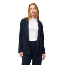 Jackenblazer Zero "Damen offener Style", Damen, Gr. 36, hydrangea, Twill, Obermaterial: 96% Polyester, 4% Elasthan, unifarben, figurbetont normal, V-Ausschnitt, eng, Blazer, Plain/ohne Details
