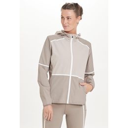 Endurance Damen Laufjacke "Flothar", grau, Gr. 46, mehrfarbig, 100% Polyester, Jacken, mit wind- und wasserabweisender Funktion
