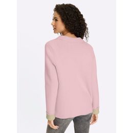 Heine Damen Strickjacke, rosa, Gr. 46, unifarben, 50% Viskose, 28% Polyester, 22% Polyamid, Strickjacken