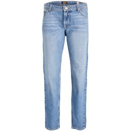 Jack & Jones Jungen Relax-fit-Jeans "JJICHRIS JJORIGINAL MF 920 NOOS JNR"blau denim, Gr. 128, JACK & JONES JUNIOR, Abriebeffekte, Denim/Jeans, Obermaterial: 100%