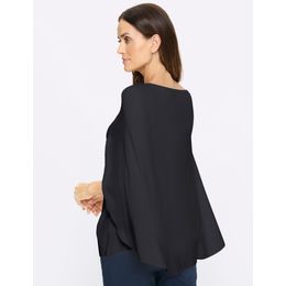 Heine Damen Rundhalspullover "Pullover", schwarz, Gr. 36, unifarben, 80% Viskose, 20% Polyamid, Pullover