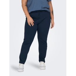 Only CARMAKOMA Damen Jogger Pants "CARGOLDTRASH LIFE CLASSIC PANT NOOS", blau, Gr. 54, unifarben, Milano Rib, Obermaterial: 63% Viskose, 32% Nylon,