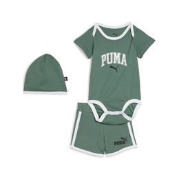 Puma Jungen Trainingsanzug "MINICATS CLASS BORN 3-PIECE SET INF", gr&uuml;n, Gr. 80, unifarben, Obermaterial: 100% Baumwolle, Sportanz&uuml;ge, 3-teiliges Set
