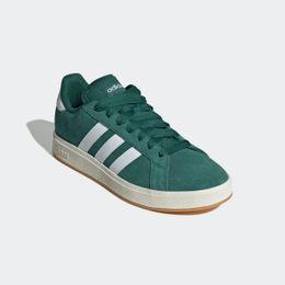 Herren Sneaker "GRAND COURT BASE 00S", adidas Sportswear, Gr. 39, gr&uuml;n, Leder, Synthetik, Schuhe, Design auf den Spuren des adidas Campus 00