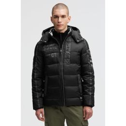CAMP DAVID Damen Winterjackeschwarz, Gr. 4XL, bedruckt, bestickt, Material Oberstoff: 100% Polyamid, Futter Rumpf: 100% Polyamid, Futter &Auml;rmel: 100%