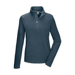 Killtec Damen Fleeceshirt "KSW 62 WMN FLC SHRT"hellpetrol, Gr. 40, Obermaterial: 100% Polyester, Shirts, Fleeceshirt mit Stehkragen, Rei&szlig;verschluss