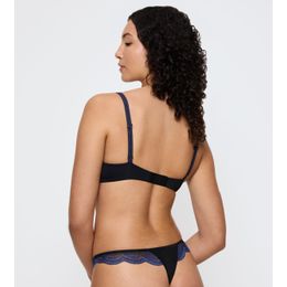 Triumph Damen Push-up-BH "Comfort Glam WHU", Gr. 70, schwarz, Spitze, Obermaterial: 46% Polyester, 41% Polyamid, 13% Elasthan, BHs, Comfort Wire