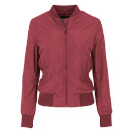 Urban Classics Damen Allwetterjacke "Urban Classics Damen Ladies Light Bomber Jacket"burgundy, Gr. M, unifarben, 100% Polyester, Jacken