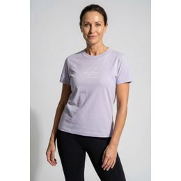 T-Shirt Calvin Klein Jeans "SS CLASSIC FIT TEE", Damen, Gr. XL (44), lavender blush, Single Jersey, Obermaterial: 100% Baumwolle, unifarben, regular fit normal, Rundhals, eingesetzt abgesteppte Kante, Shirts T-Shirt, Mit Rundhalsausschnitt