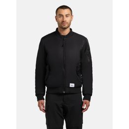 Khujo Herren Bomberjacke "Adon"schwarz, Gr. L, Material: 100% Nylon, Jacken, Leichte Winterjacke in Shiny-Optik