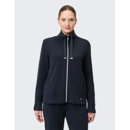 Joy Sportswear Damen Fleecejacke "FLEECEJACKE EUGENIA", blau, Gr. 38, Obermaterial: 48% Polyester, 47% Modal, 5% Elasthan, Jacken, mit Stehkragen und