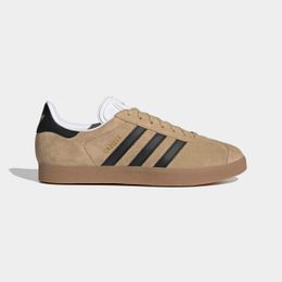 Herren Sneaker "GAZELLE", adidas originals, Gr. 42magic beige, core schwarz, cloud wei&szlig;, Leder, Synthetik, Schuhe