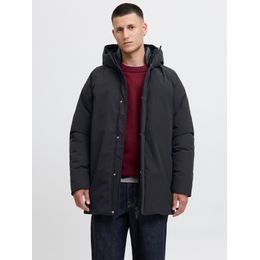 Jack & Jones Parka JACK & JONES "JJEWOOD PARKA SN", Herren, Gr. XS, schwarz, Web, Obermaterial: 100% Polyester, unifarben, regular fit, Jacken Parka