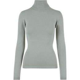 Urban Classics Damen Rundhalspullover "Urban Classics Damen Ladies Knitted Turtleneck Sweater"softsalvia, Gr. XL, unifarben, 70% Viskose, 30%